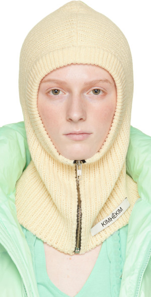KIMHĒKIM - Beige Logo Balaclava
