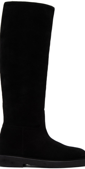 Legres - Black Suede Riding Boots