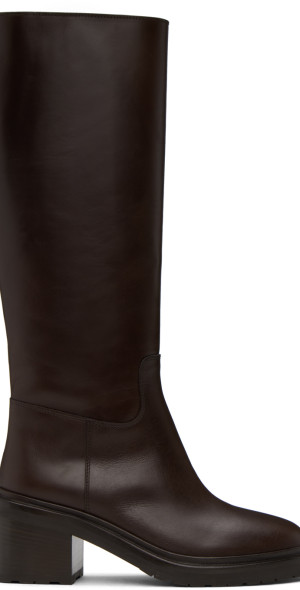Legres - Burgundy Paneled Riding Boots