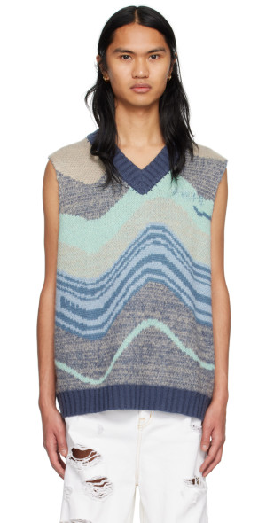 Li-Ning - Blue Jacquard Vest