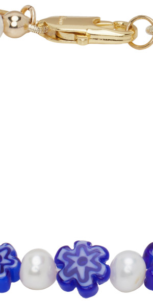 éliou - White & Blue Amelia Bracelet