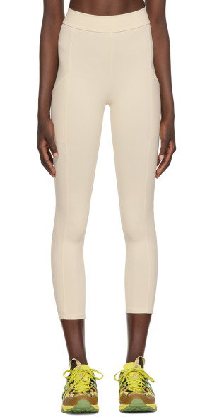 Live the Process - Off-White Crystal Sport Leggings