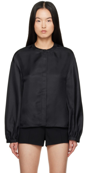 Loulou Studio - Black Lea Blouse