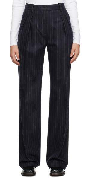 Loulou Studio - Navy Amoya Trousers