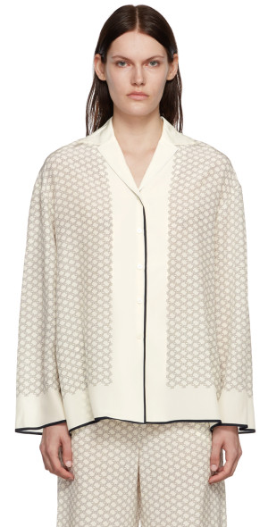 LOW CLASSIC - Off-White Print Shirt