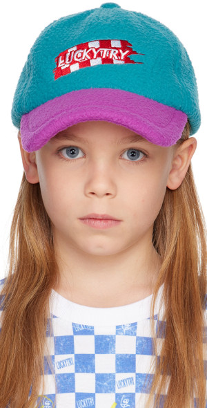 Luckytry - Kids Blue & Purple Color Dumbled Cap