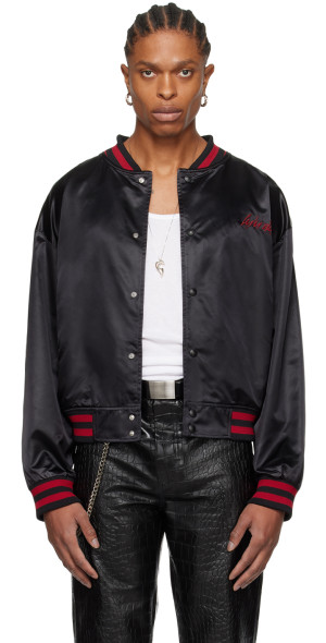 LU'U DAN - Black Merch Bomber Jacket
