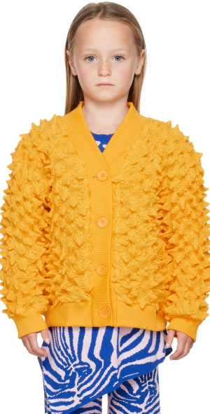 M’A Kids - M'A Kids Kids Yellow Spike Cardigan