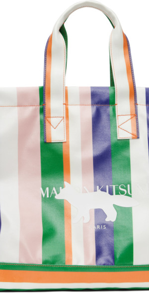 Maison Kitsuné - Multicolor Stripes Tote