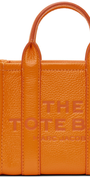Marc Jacobs - Orange 'The Leather Mini' Tote