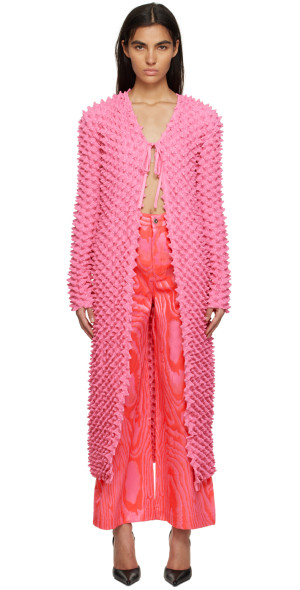 Marques Almeida - Pink Spike Cardigan