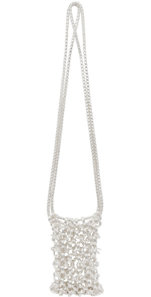 Martine Ali - Silver Chainmail Bag