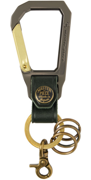 master-piece - Green & Gunmetal Lanyard Keychain