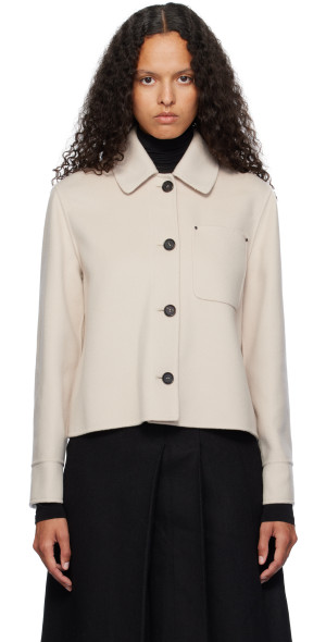 Max Mara - Taupe Wolf Jacket