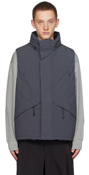 meanswhile - Gray Side Slit Vest