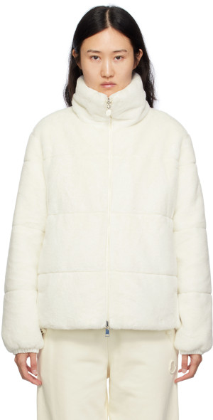 Moncler - White Pluvier Reversible Faux-Fur Down Jacket