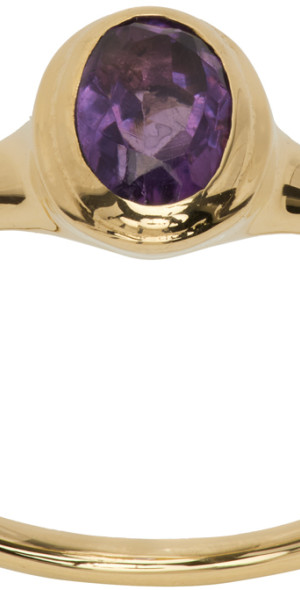 Mondo Mondo - Gold Amethyst Ondine Ring