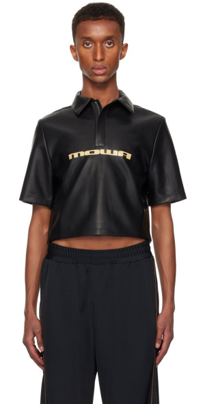 Mowalola - Black Moto Polo