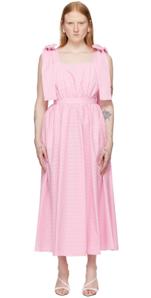 MSGM - Pink Bow Maxi Dress