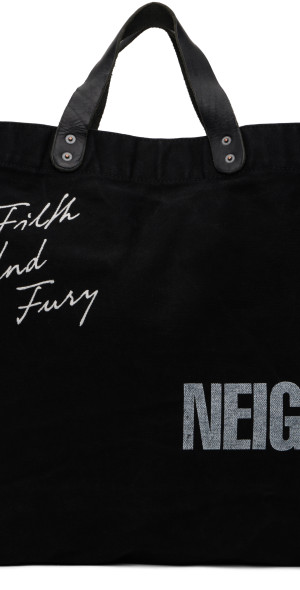 Neighborhood - Black Washed Canvas Tote