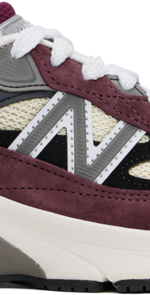 New Balance - Burgundy & Beige 'Made in USA' 990v6 Sneakers