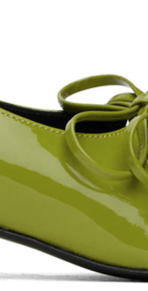 Nicole Saldaña - Green Isabel Ballerina Flats