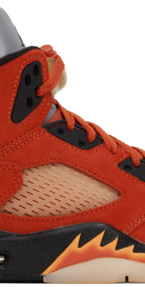 Nike Jordan - Red Jordan 5 Retro Dunk on Mars Sneakers
