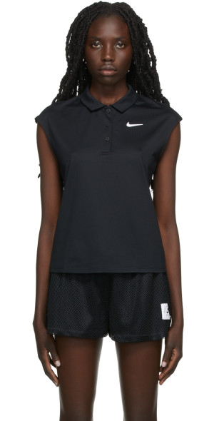 Nike - Black Recycled Mesh Sport Top