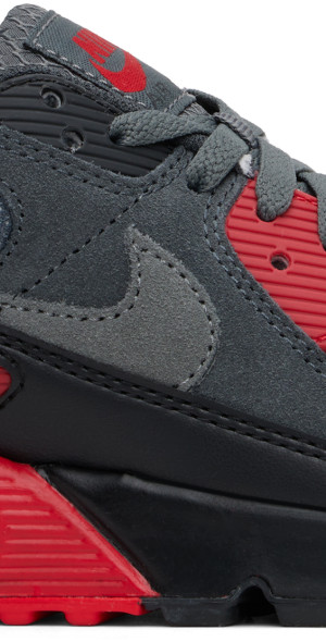 Nike - Gray & Red Air Max 90 Sneakers