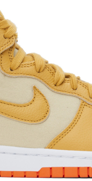 Nike - Yellow Dunk Hi Retro Sneakers