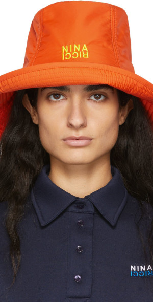 Nina Ricci - SSENSE Exclusive Orange Tall Bucket Hat