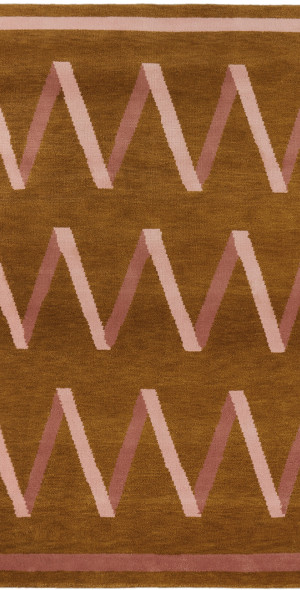 Nordic Knots - Brown Campbell-Rey Folding Ribbon Rug