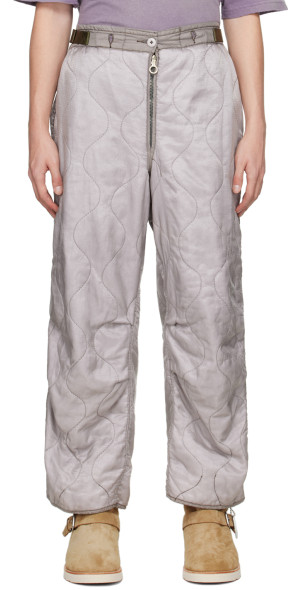 NotSoNormal - Gray Dragon Puff Trousers