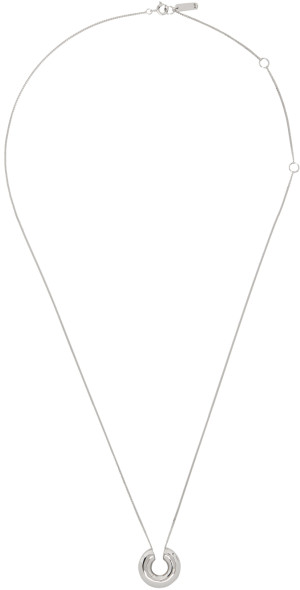 Numbering - Silver Volume Pipe Pendant Necklace Numbering - Silver Volume Pipe Pendant Necklace