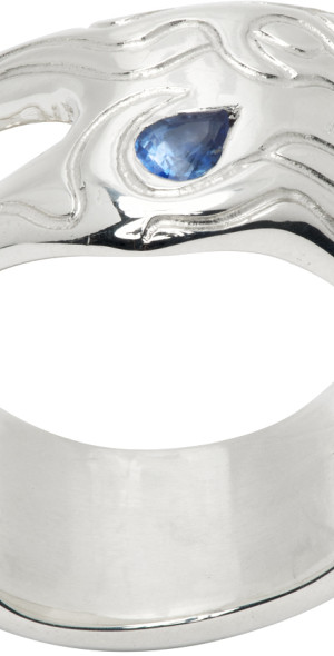 octi - Silver Drip Tide Ring