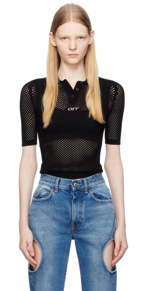 Off-White - Black Net Polo