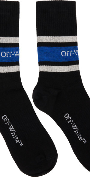 Off-White - Black Striped Socks