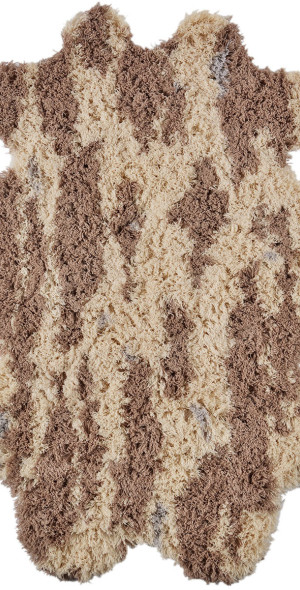 Okej - SSENSE Exclusive Beige & Off-White Hide Rug