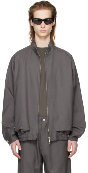 Omar Afridi - Gray Zip Jacket