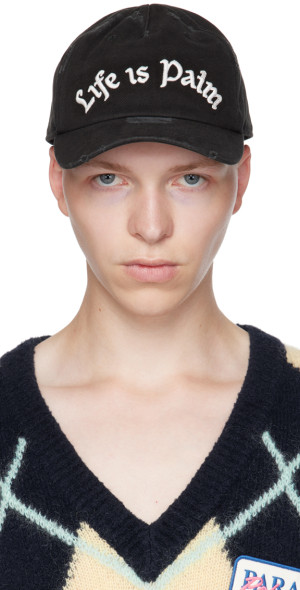 Palm Angels - Black 'Life Is Palm' Cap