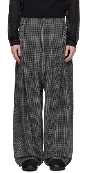 pet-tree-kor - Gray Tension Trousers