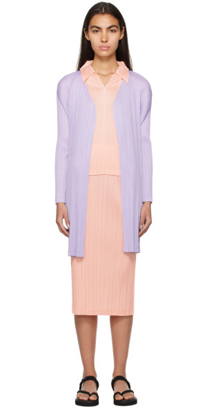 PLEATS PLEASE ISSEY MIYAKE - Purple Monthly Colors October Coat