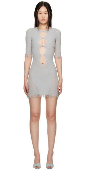 Poster Girl - Gray Miranda Minidress