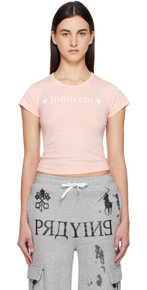 Praying - Pink 'Innocent' Baby T-Shirt