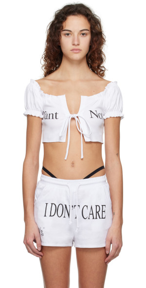 Praying - SSENSE Exclusive White 'Want Not' Blouse