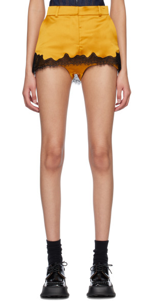 Pushbutton - Yellow Wrap Skort