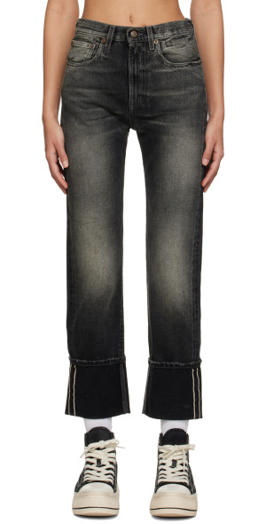 R13 - Black Courtney Slim Jeans