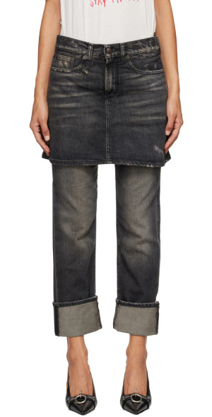 R13 - Black Romeo Double Classic Jeans