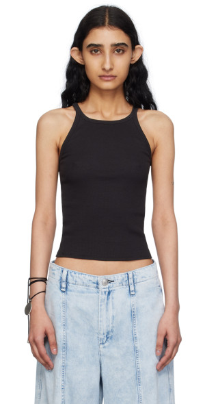 rag & bone - Black 'The Essential Rib String' Tank Top