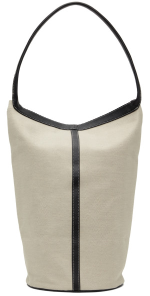 Recto - Beige & Black Bucket Bag